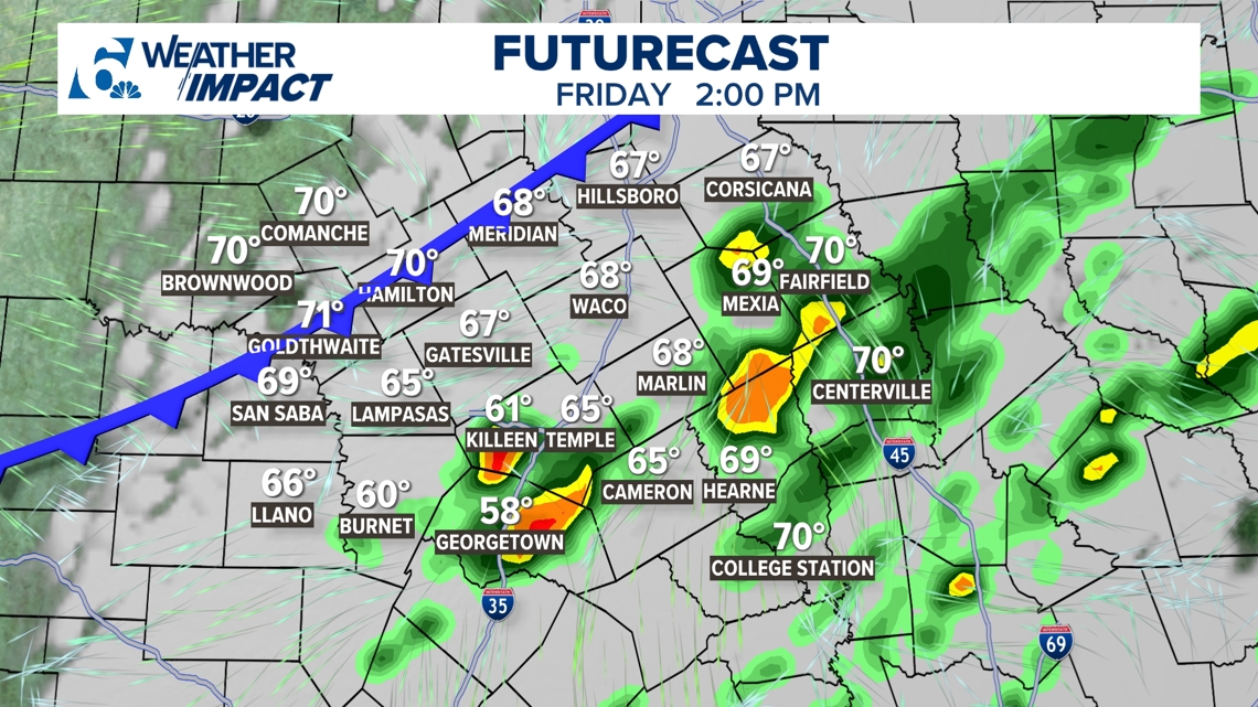 Rainfall and cold front bring winter-like temperatures back to Central ...
