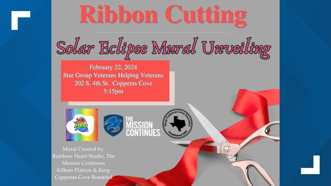 Keep Copperas Cove Beautiful unveiling solar eclipse mural | kcentv.com