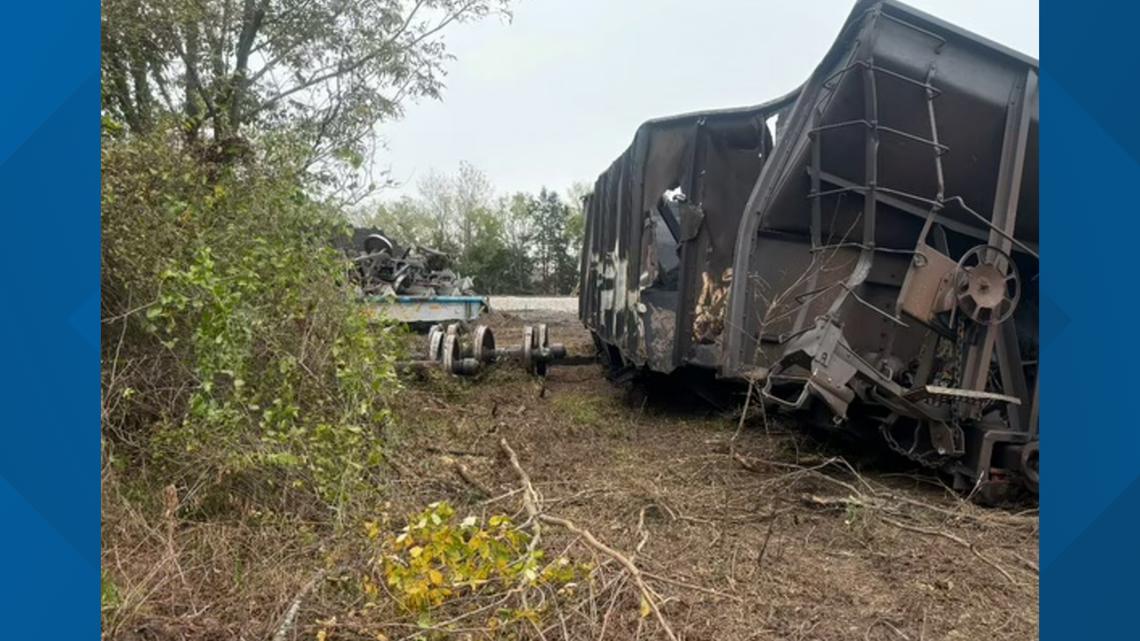 Train derails in Limestone County, Texas Nov. 5 | kcentv.com