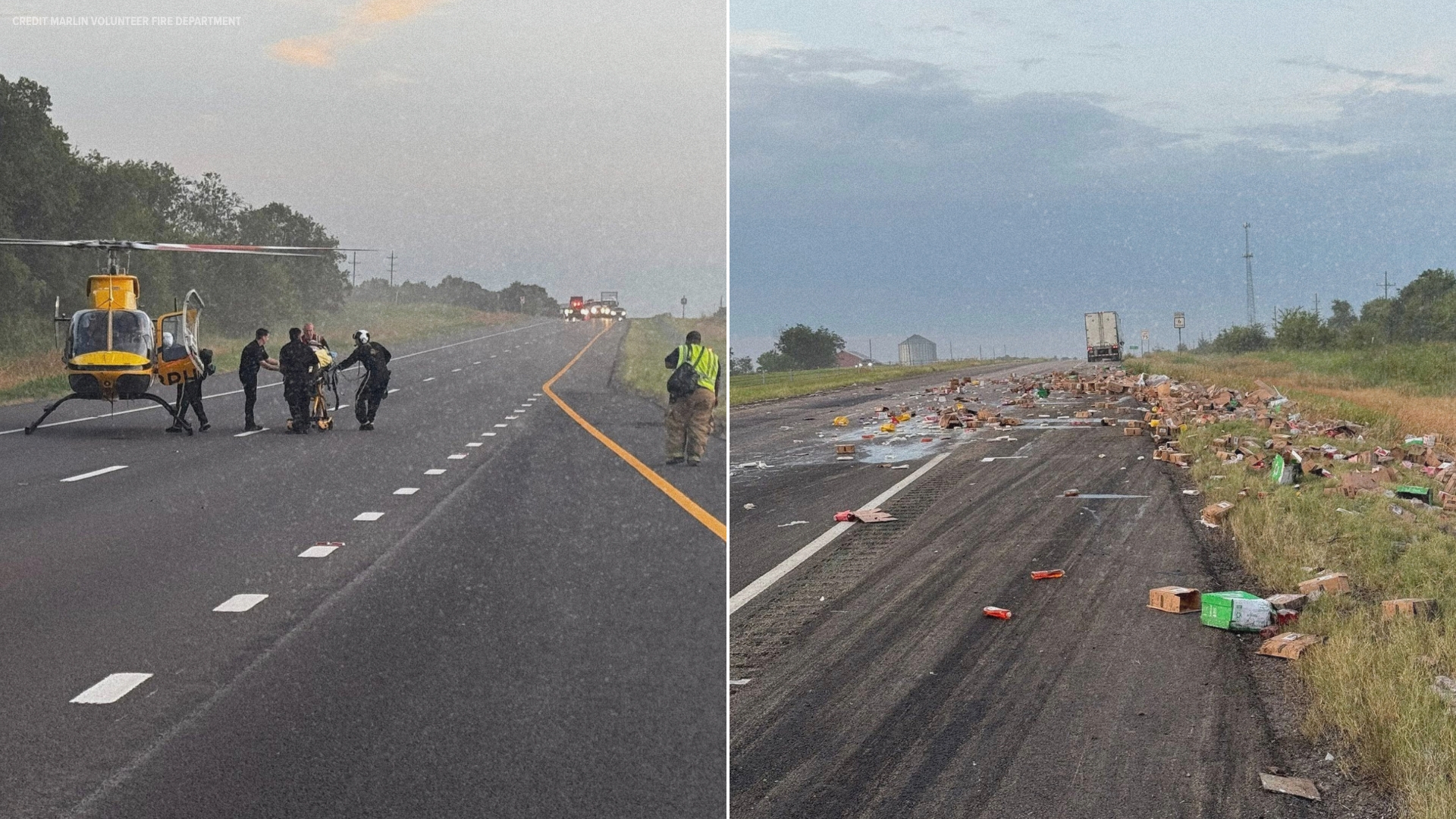 Soap scattered across Highway 6 after crash involving big rig near ...