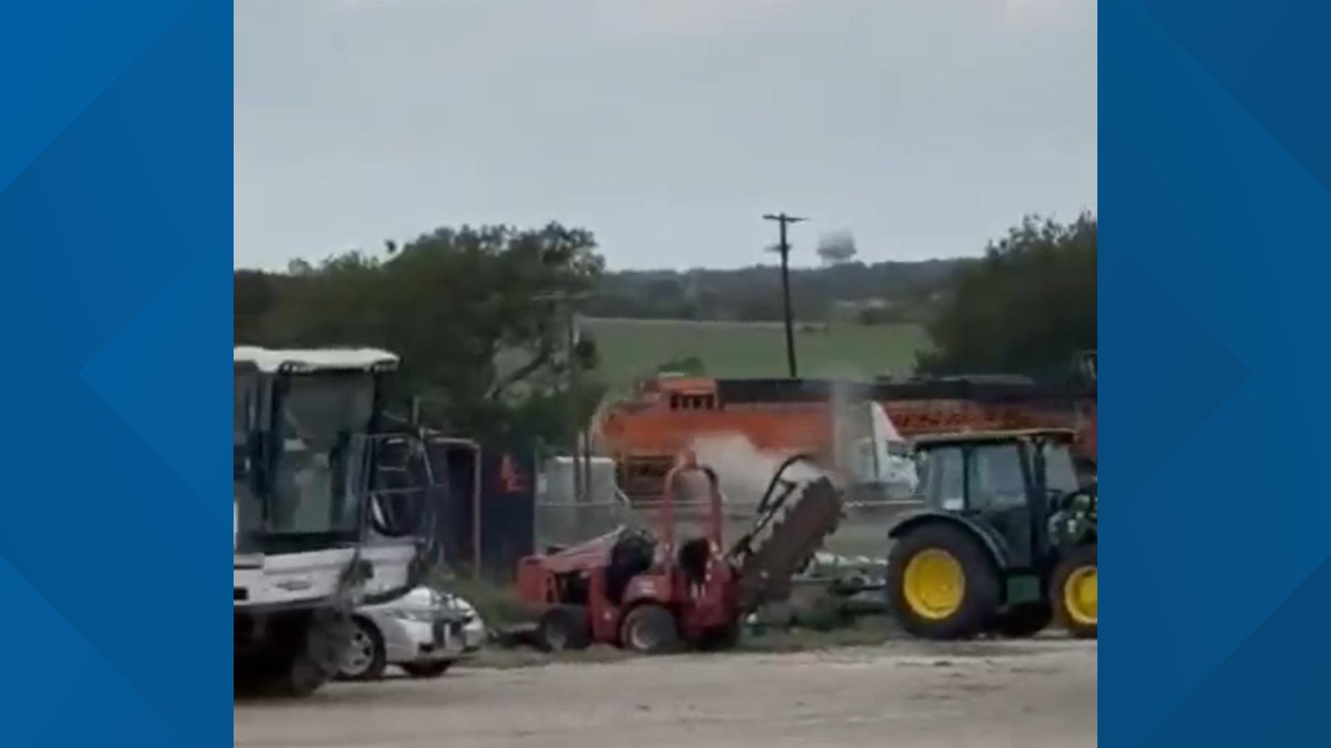 Train hits semi-truck in Rogers, Texas and closes railroad crossing ...