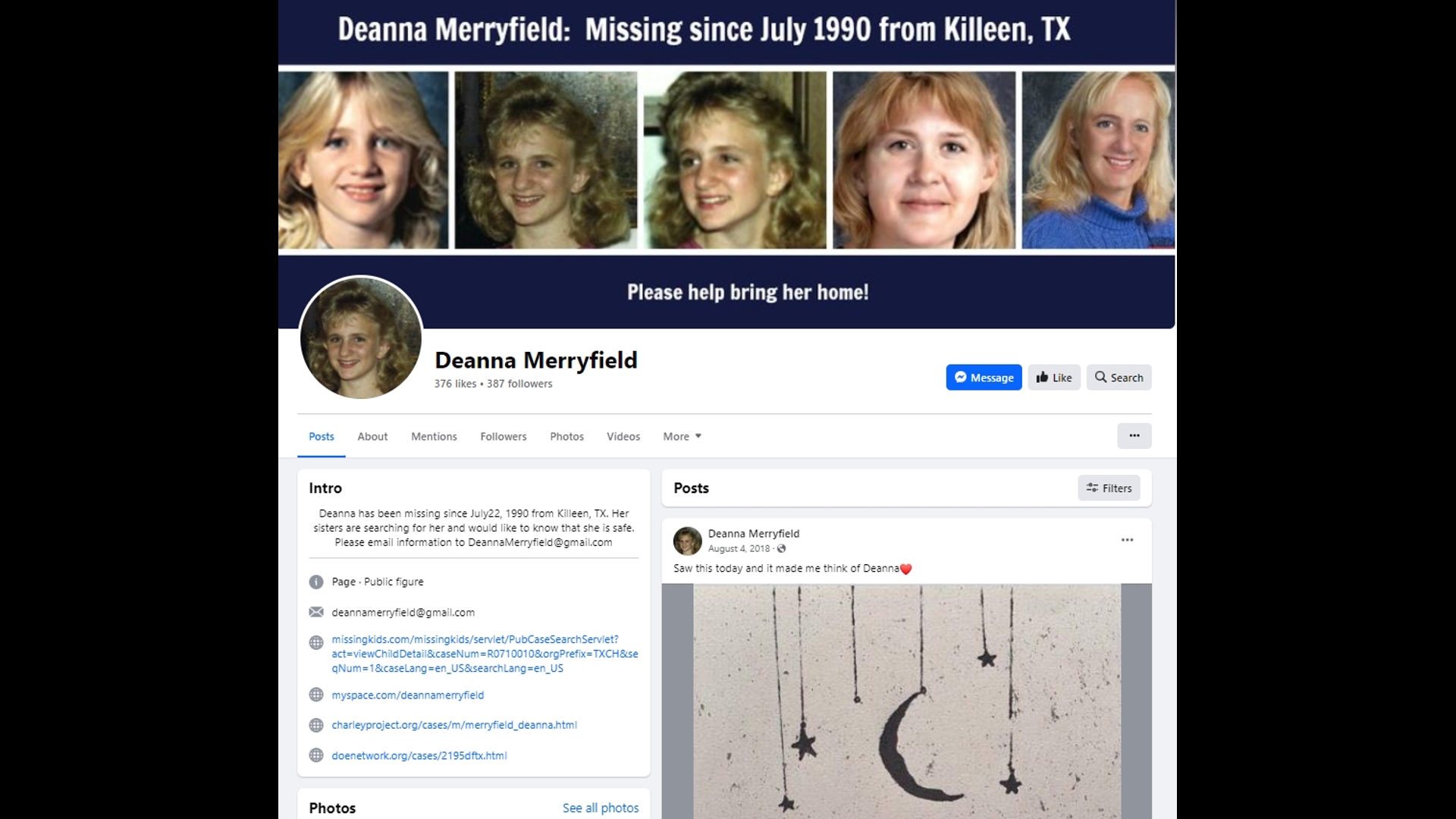 Gone Cold | The cold case of Deanna Merryfield, 13 | kcentv.com