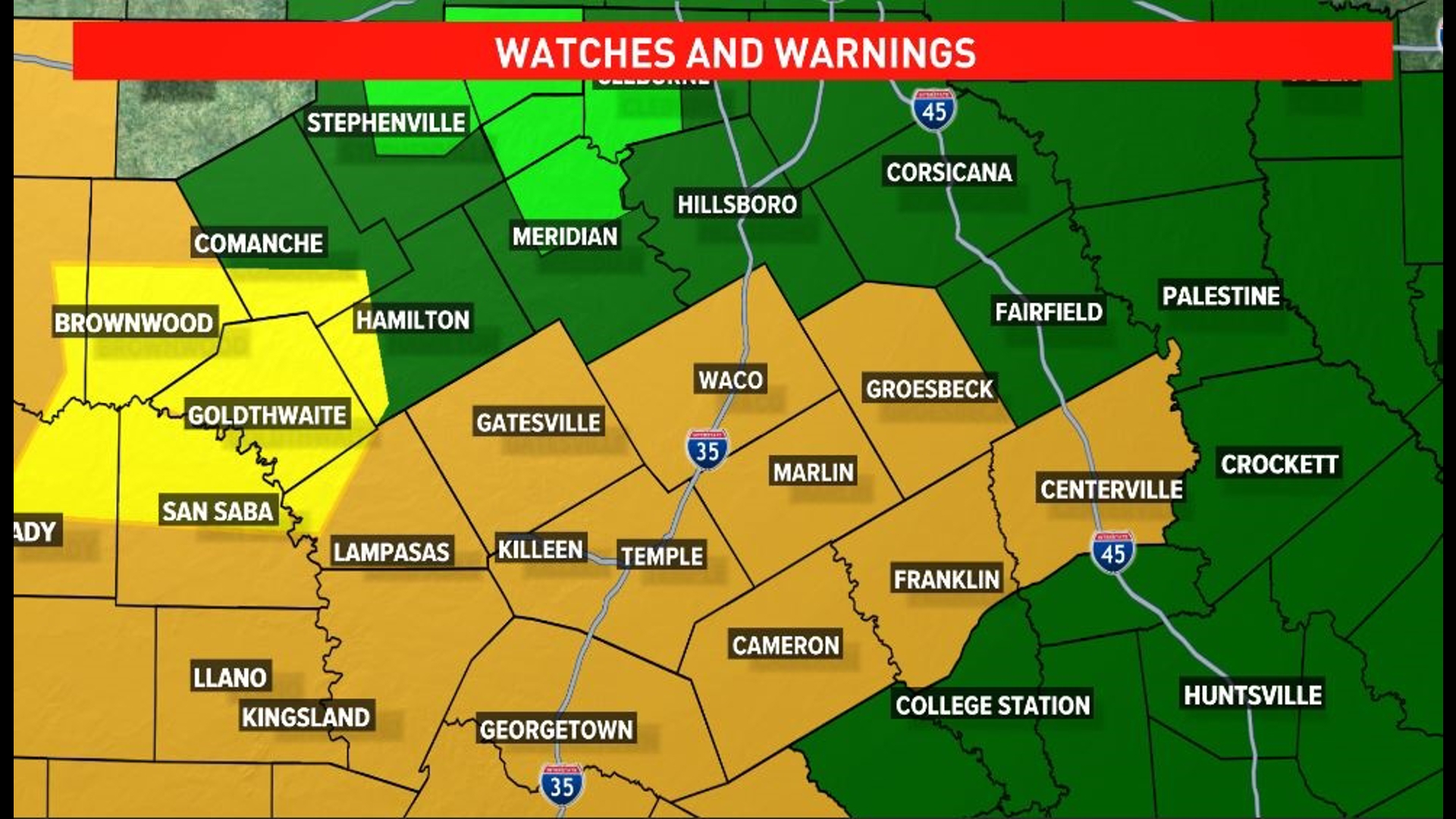 Flood Watch issued in Central Texas for May 16 through May 17 | kcentv.com