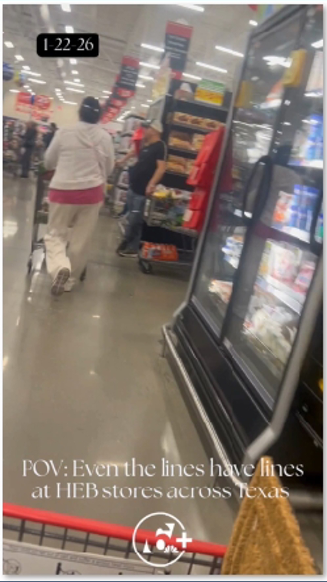 Texas winter storm preps cause long lines at HEB | kcentv.com