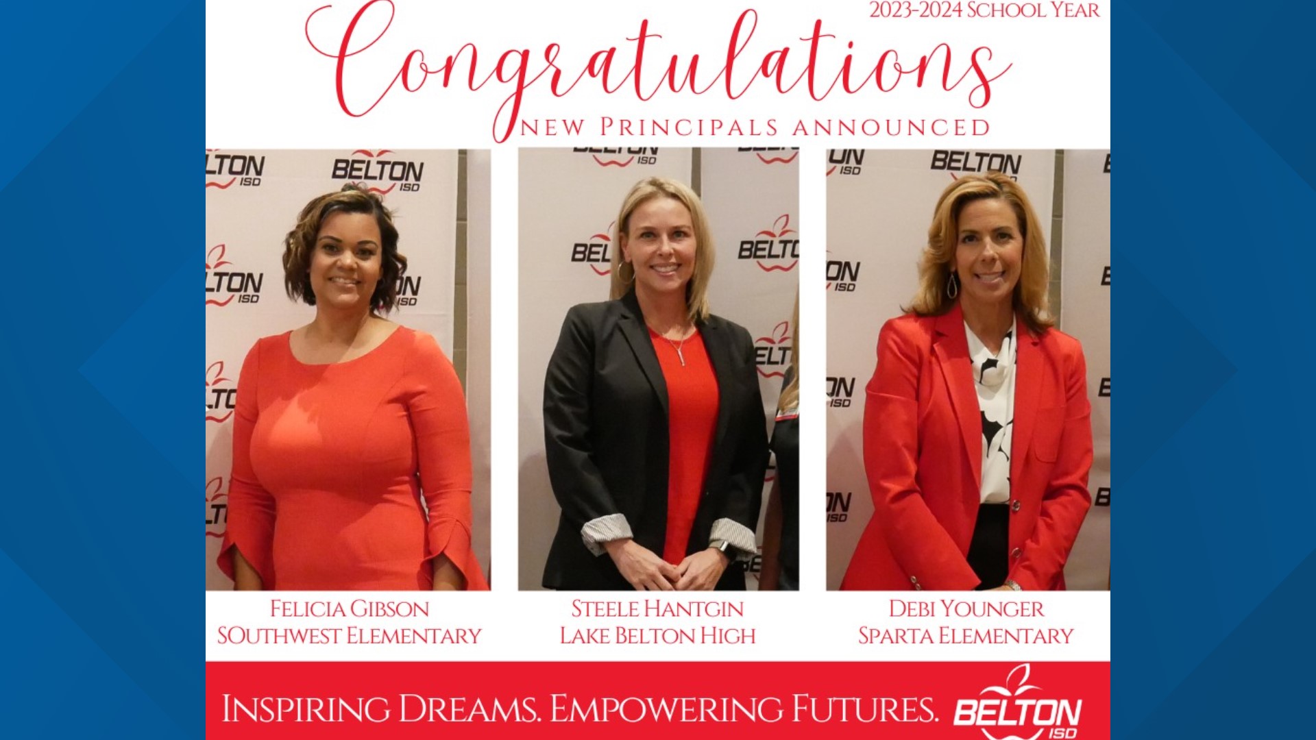 Belton, Texas News | Belton ISD adds three new principals | kcentv.com