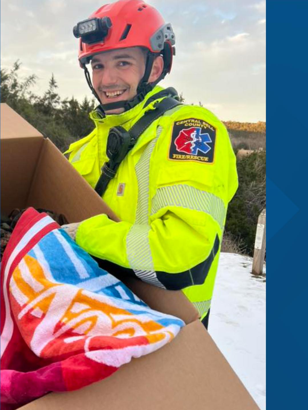 Central Bell Fire & Rescue saves owl during winter storm | kcentv.com