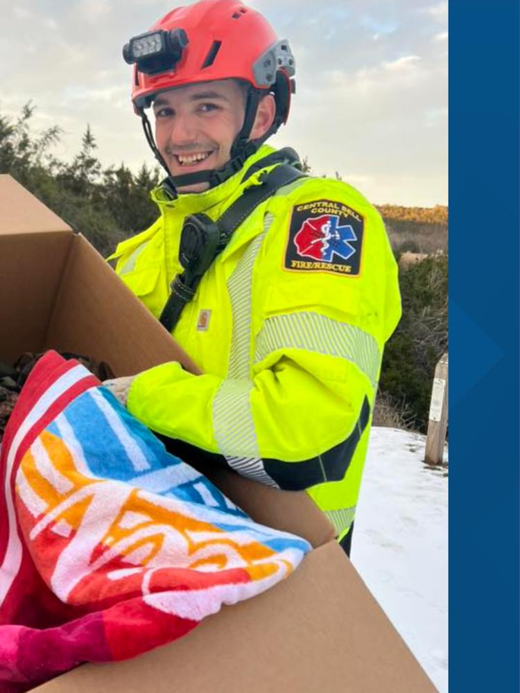 Central Bell Fire & Rescue saves owl during winter storm | kcentv.com