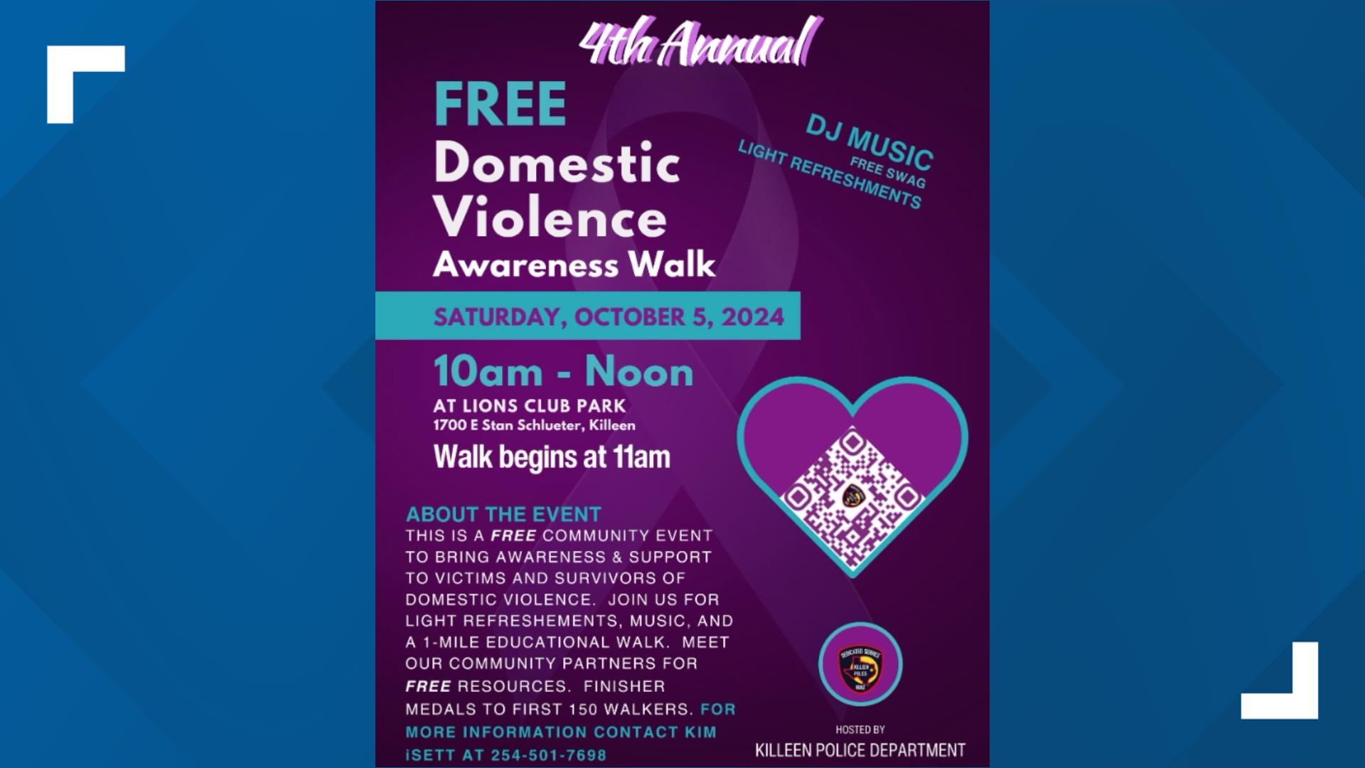 Killeen, Texas News | 4th annual Domestic Violence Awareness Walk ...