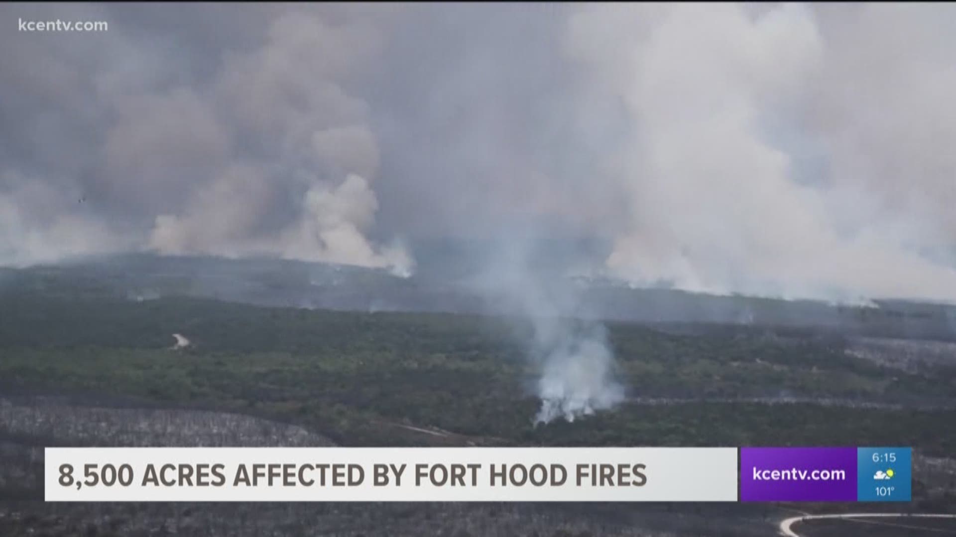 8,500 acres affected by Fort Hood fires | kcentv.com