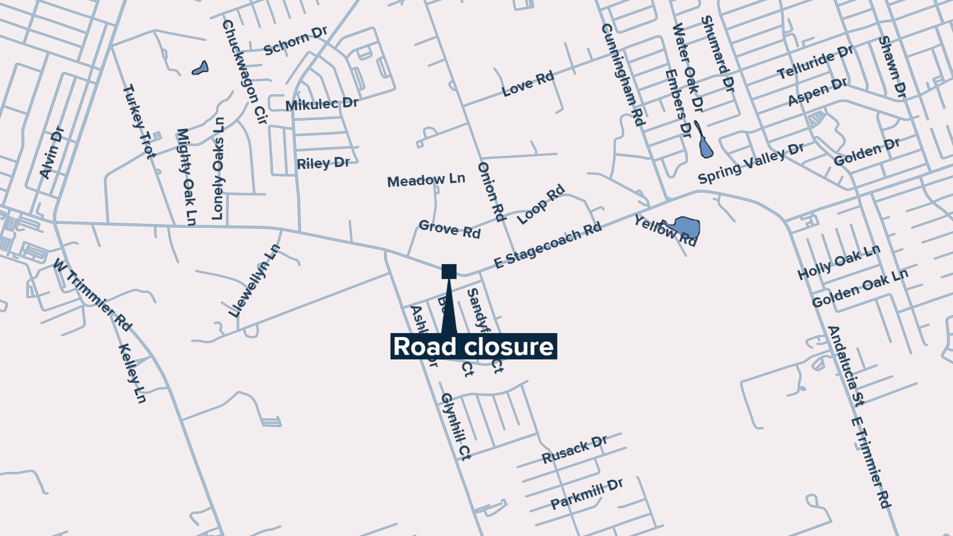 Downed power poles causing closure on Stagecoach Road in Killeen ...