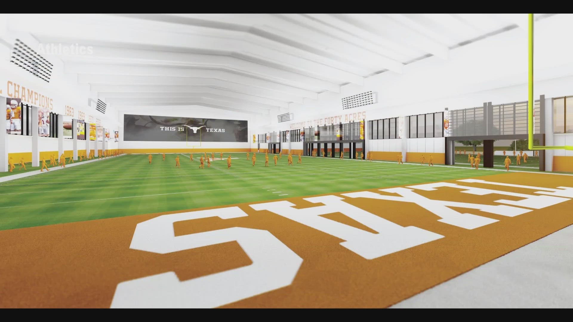 Texas Longhorns unveil plans for new football practice facility ...