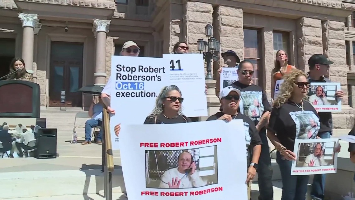 Supporters urge Texas to halt execution of Robert Roberson | kcentv.com