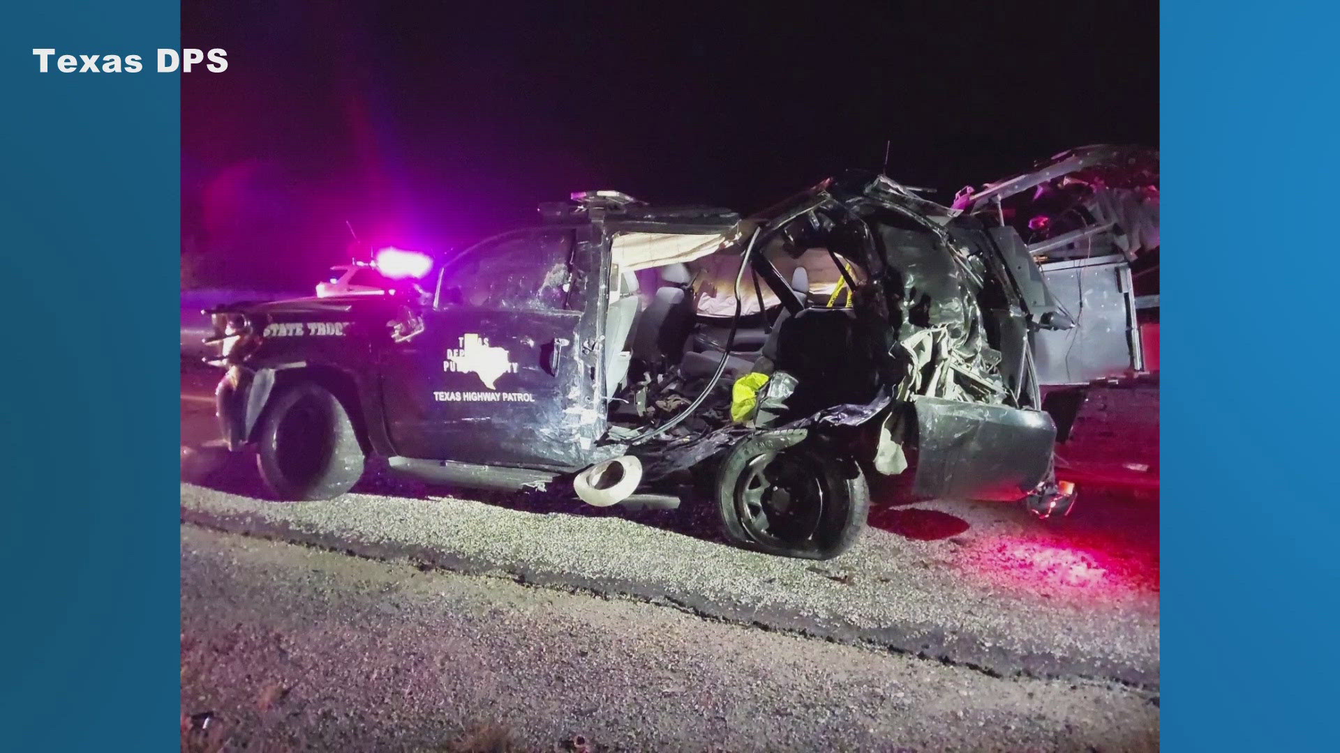 State trooper and truck driver collide on U.S. Highway 190 | kcentv.com