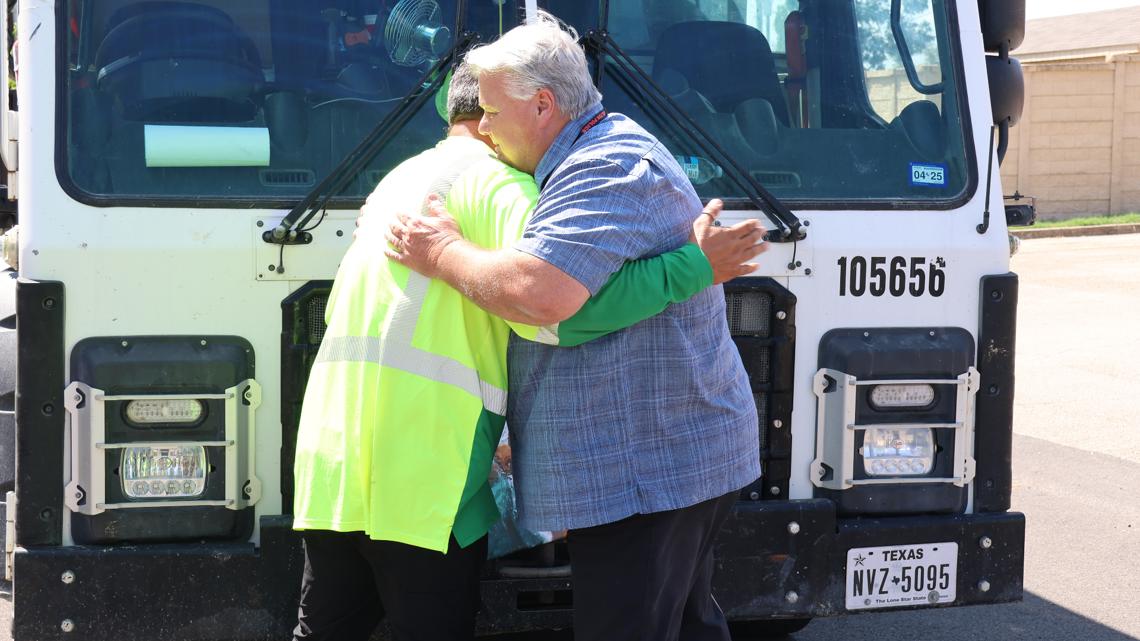 Belton, Texas man thanks Waste Management worker for kindness | kcentv.com