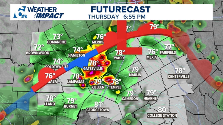 Central Texas faces Marginal flash flood risk possible tonight ...
