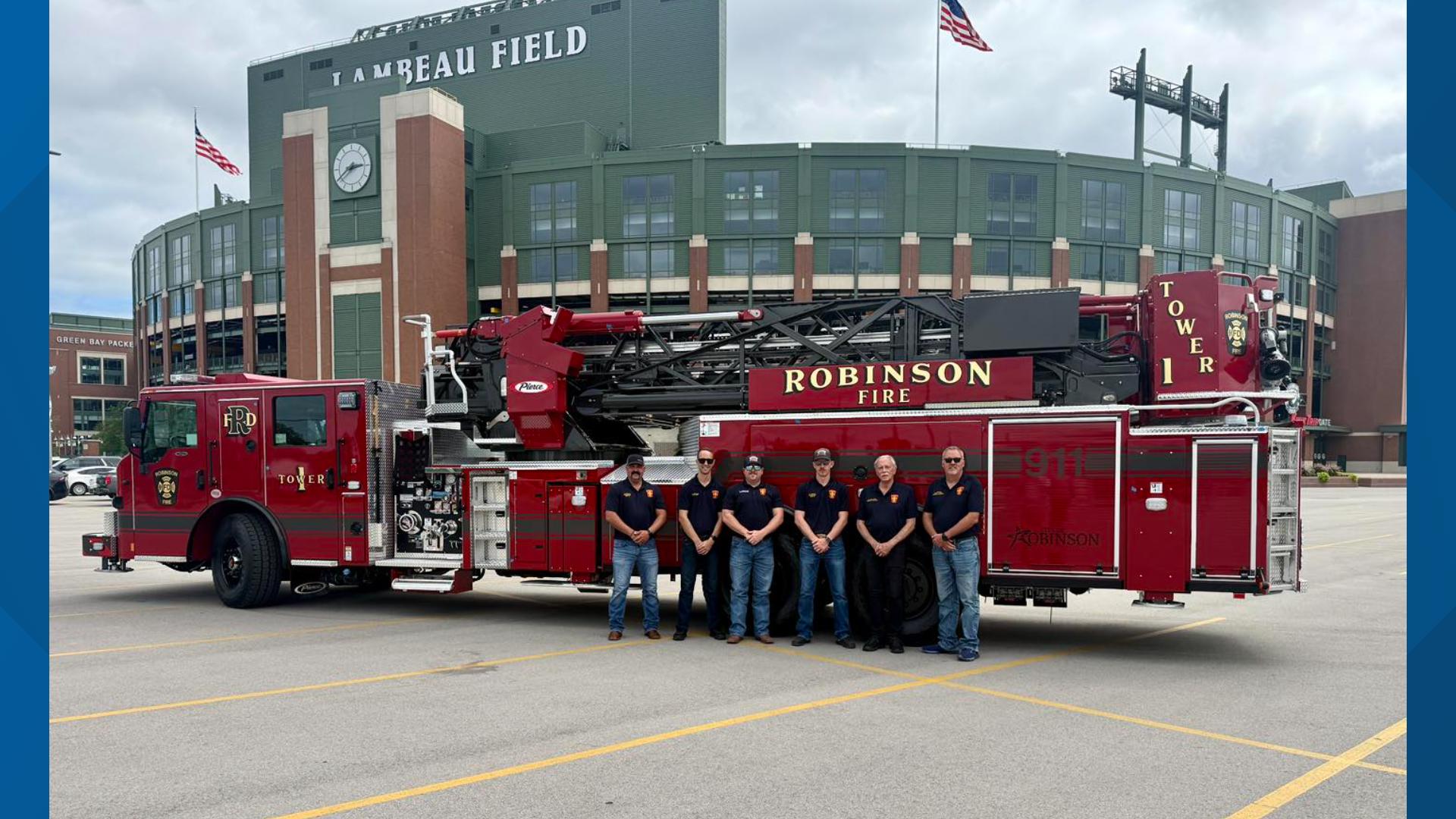 Robinson Volunteer Fire Department conducting final inspection on Tower ...