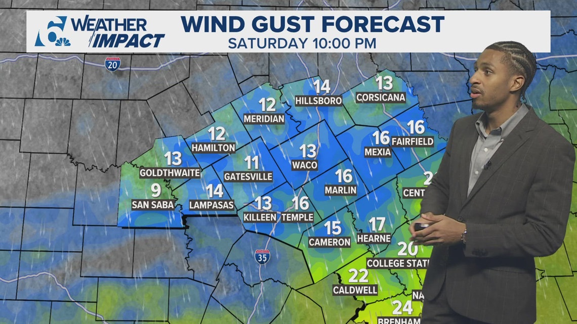 Temperatures expected to fall overnight | Central Texas Forecast ...