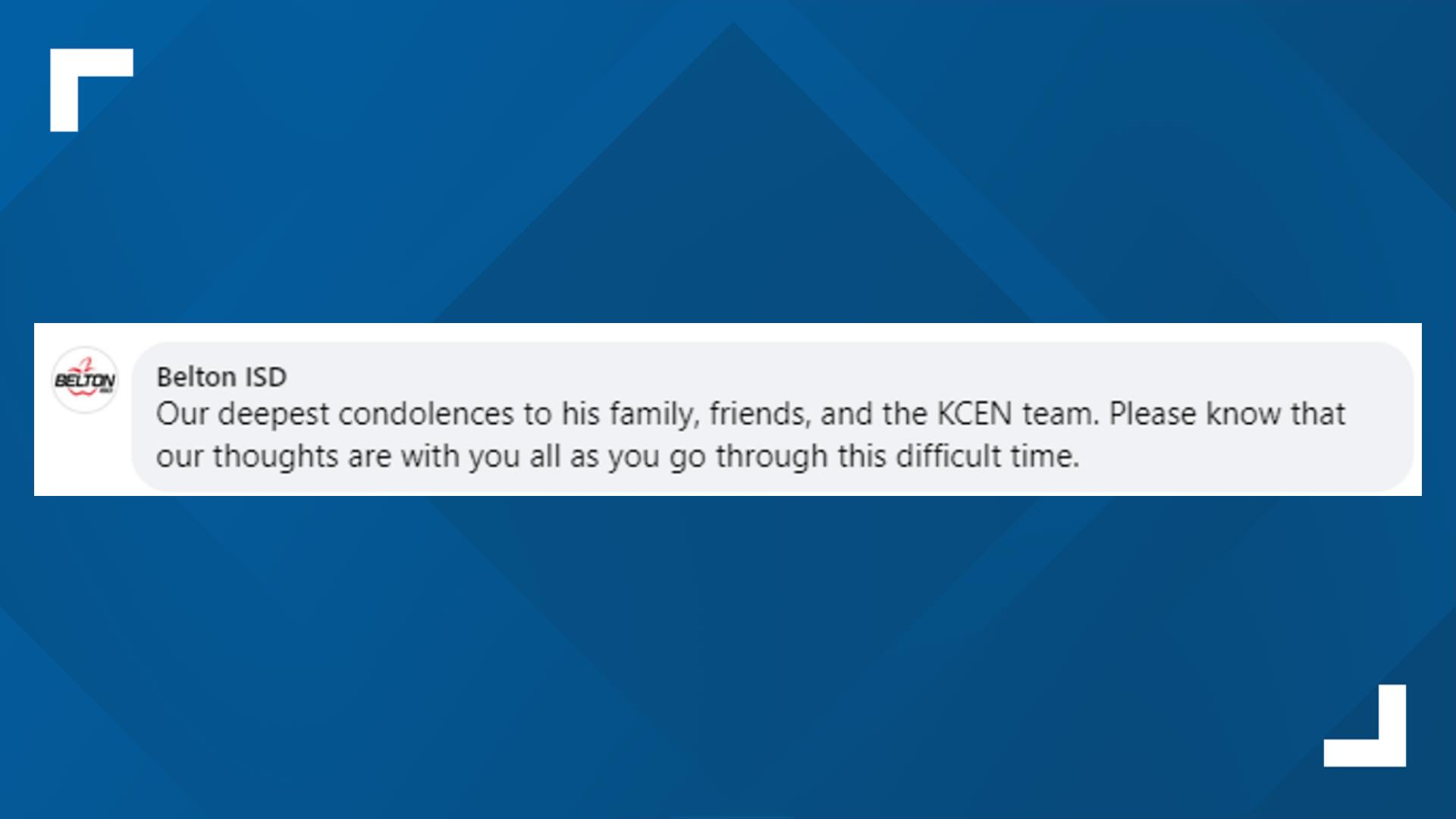Central Texas community reacts Kris Radcliffe online | kcentv.com