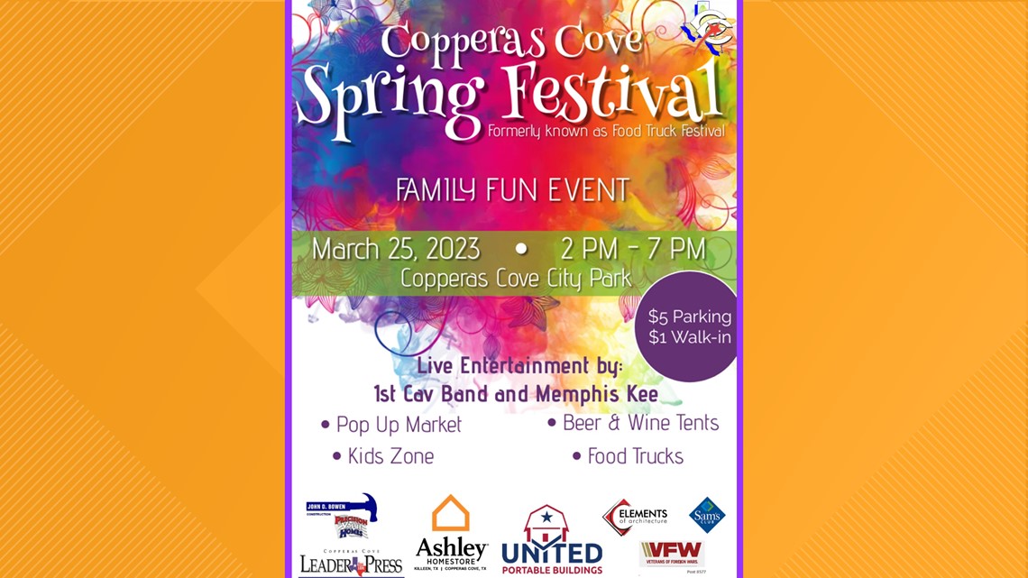 6th Annual Copperas Cove Spring Festival returns March 25 | kcentv.com