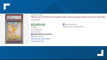 New Pikachu card value soars to $600 days after release | kcentv.com