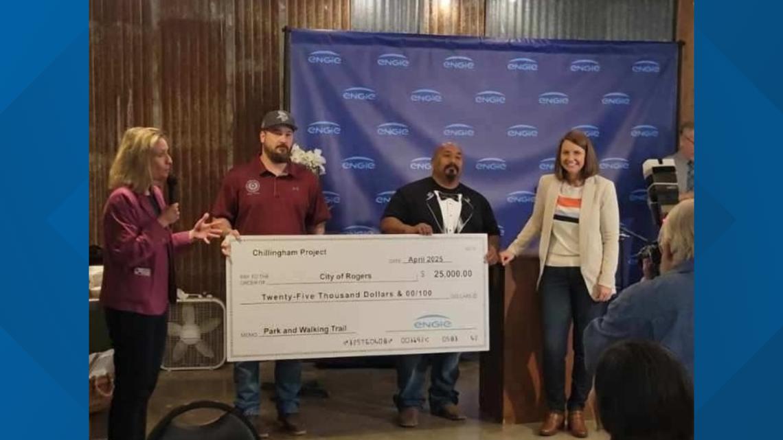 City of Rogers receives $25K check for city developments | kcentv.com