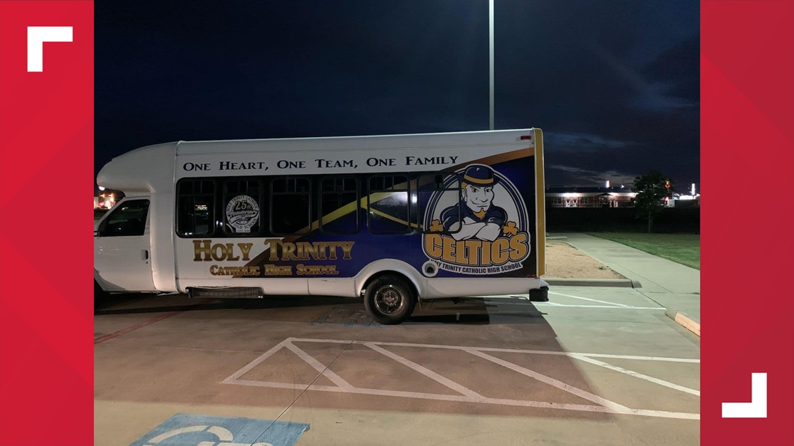Holy Trinity Catholic high school bus reported stolen | kcentv.com
