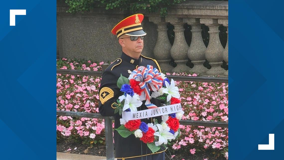 Mexia Junior High represented at Tomb of the Unknown Solider | kcentv.com