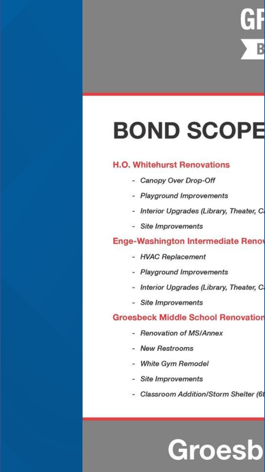 Groesbeck ISD reveals $67M bond for facility upgrades | kcentv.com