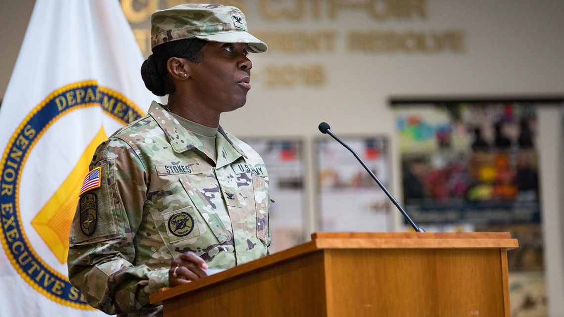 Colonel Lakicia R. Stokes first black female Garris Commander: TX ...