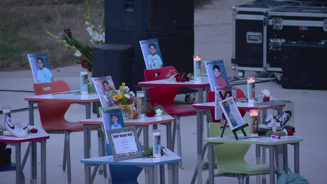 Vigil in Uvalde honors 21 lives lost in Robb Elementary school shooting ...