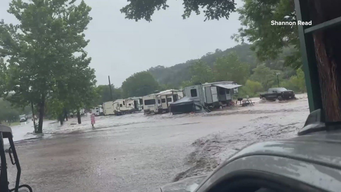 Houston campers escape from Guadalupe River flooding in Comal County ...