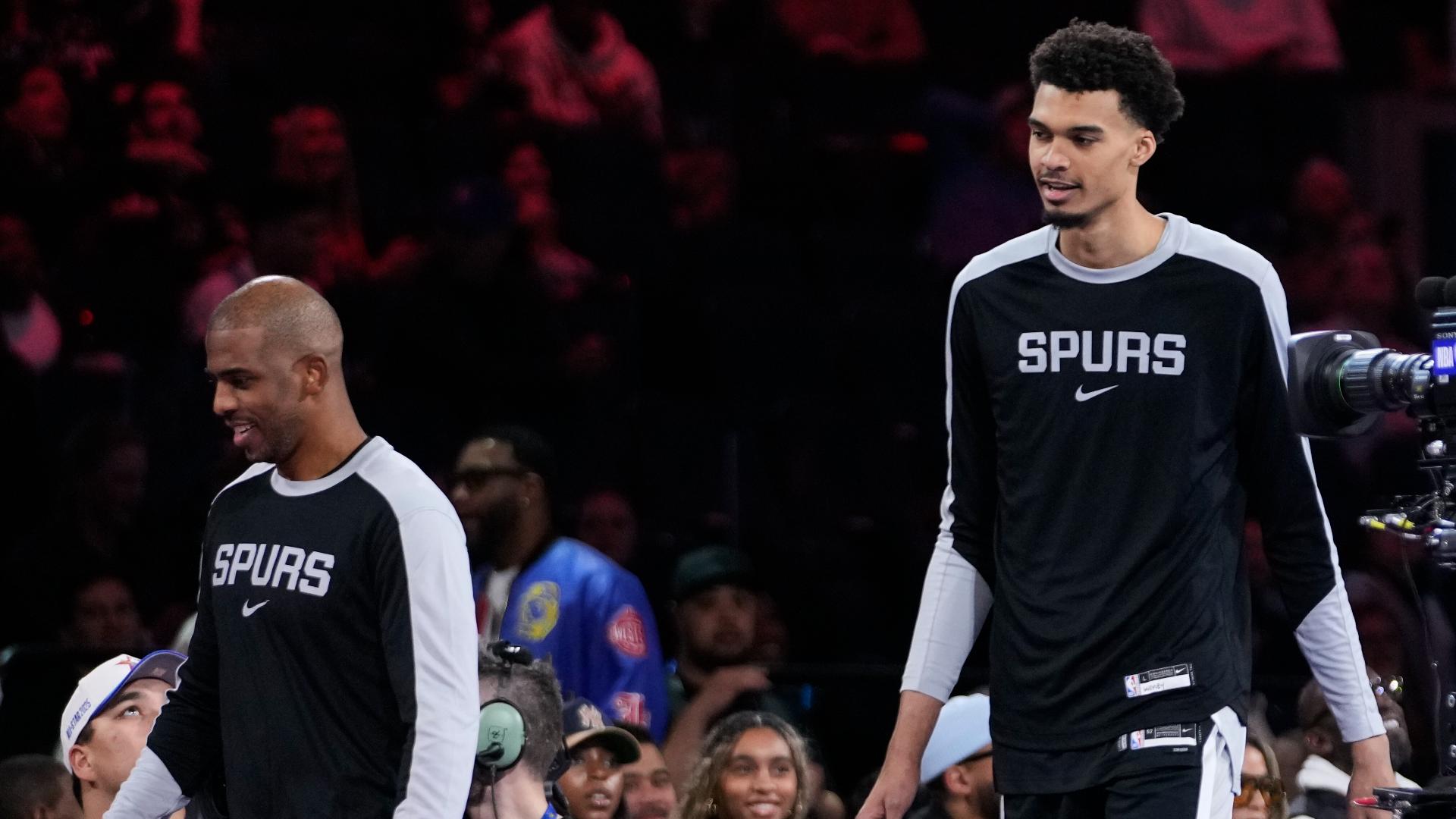 Spurs Victor Wembanyama and Chris Paul disqualified from NBA Skills ...