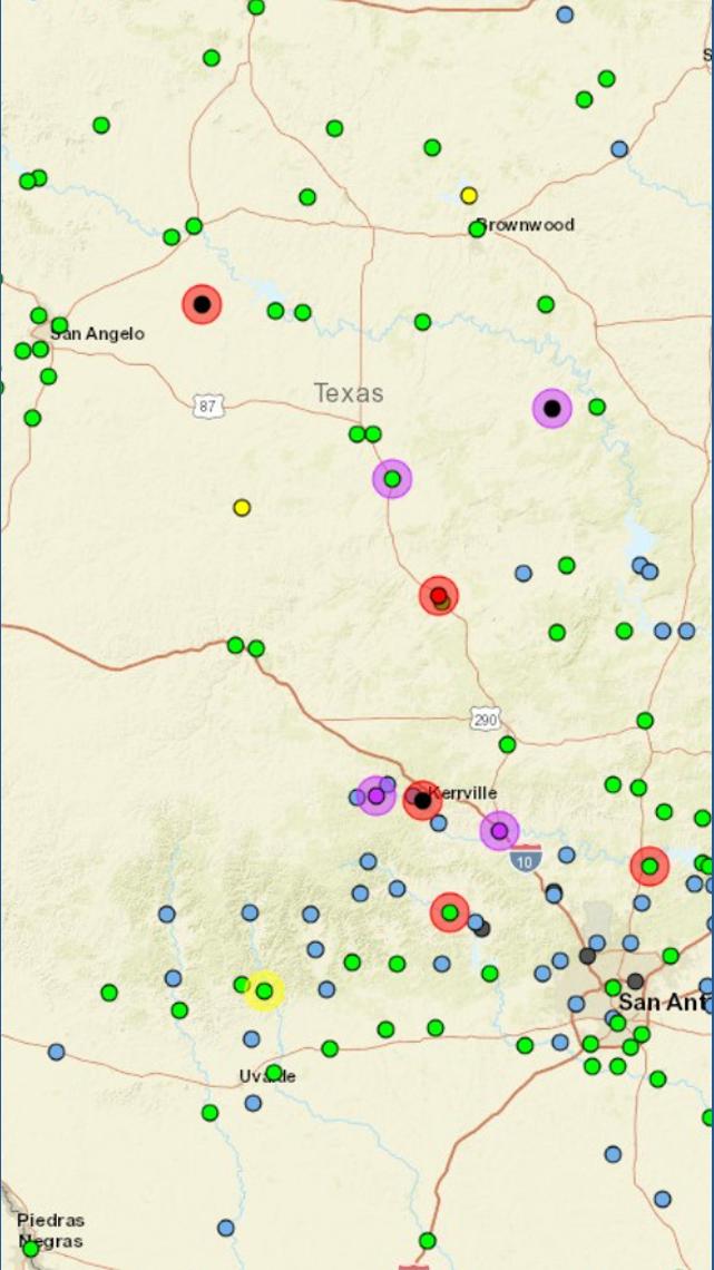 Flooding in Kerrville, Texas | Real-time flood and road closure maps ...