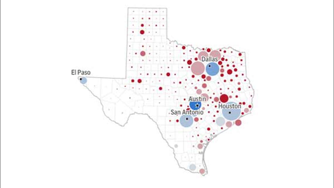 Who is winning the race for president in Texas? | kcentv.com