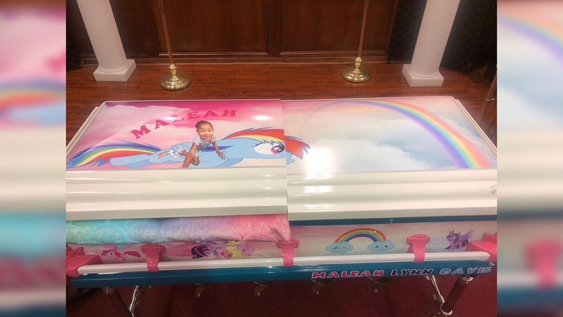 Maleah Davis update: Custom casket featuring My Little Pony characters ...