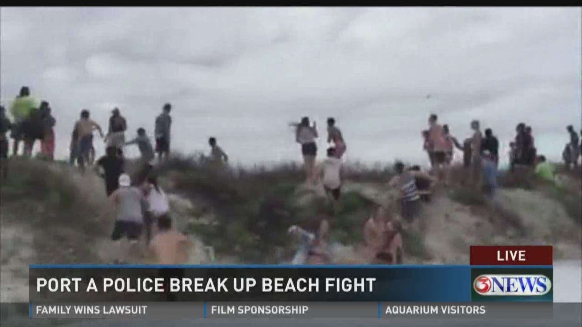 VIDEO: Crowds rush officers responding to fight on Port Aransas beach ...