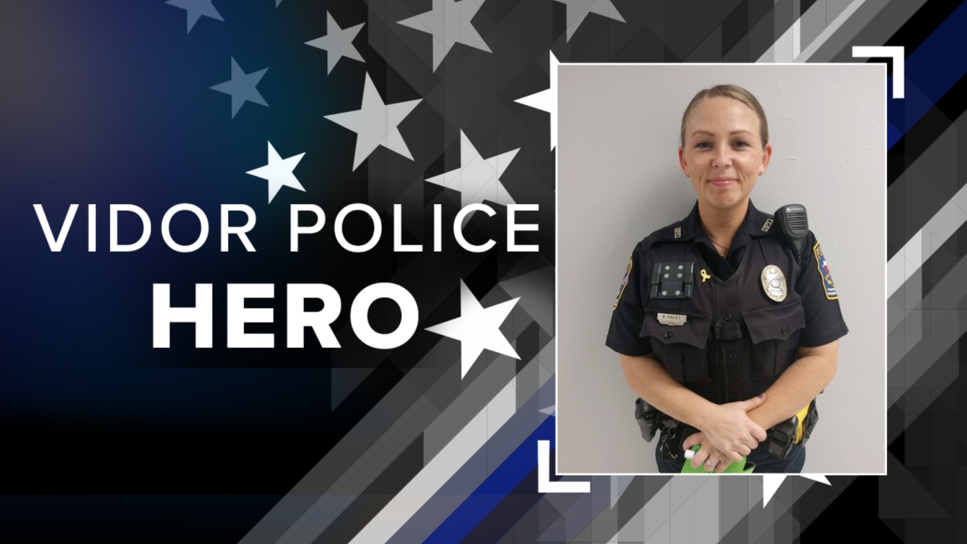 Vidor officer as named as 'officer of the year' in Texas | kcentv.com