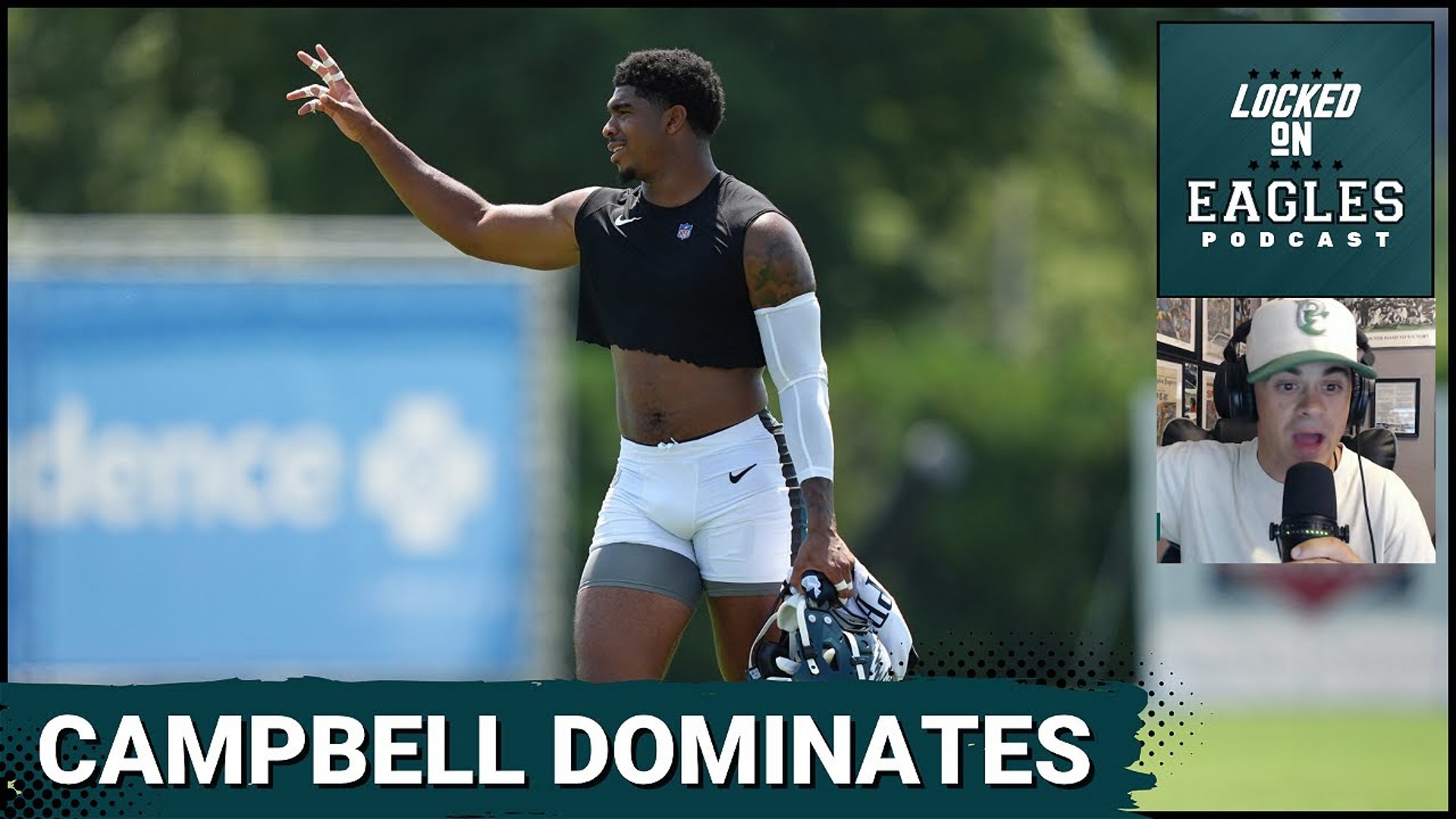 DRAFT STEAL: Jihaad Campbell DOMINATES Philadelphia Eagles first padded ...