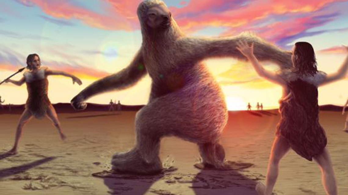 Giant sloths with wolverine-like claws used to roam America, and humans ...