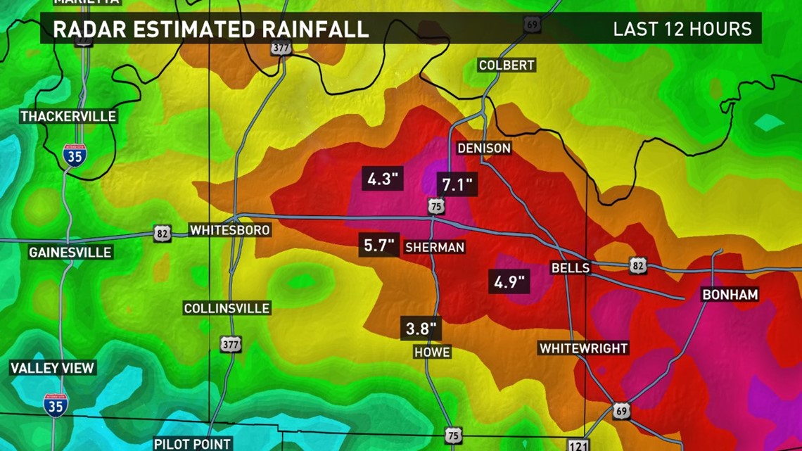 Flooding in Sherman forces evacuations of residents | kcentv.com