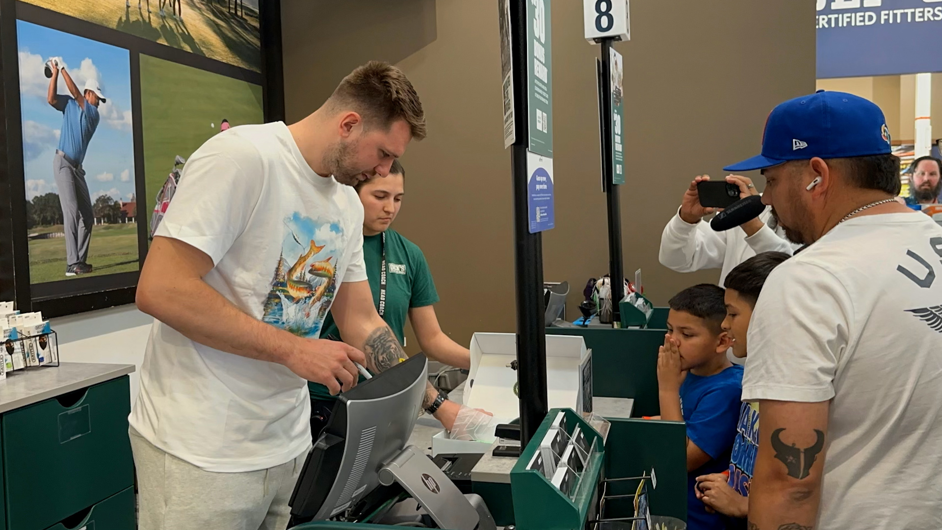 Luka Doncic surprises fans at Dallas Dick's Sporting Goods store ...